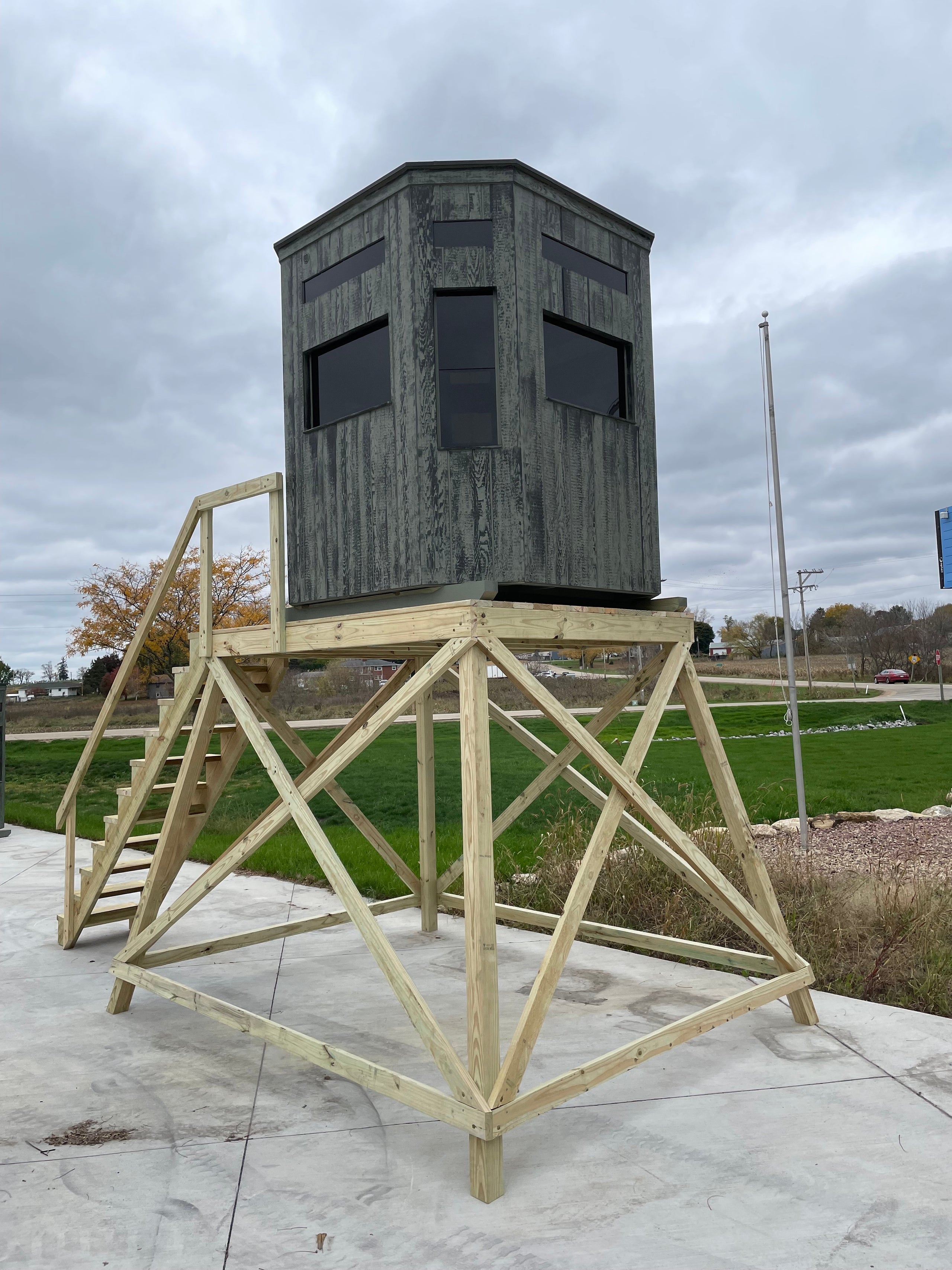 Treated Elevation Kit w/Stairs | Menzel's Amish Shelter & Fabrication